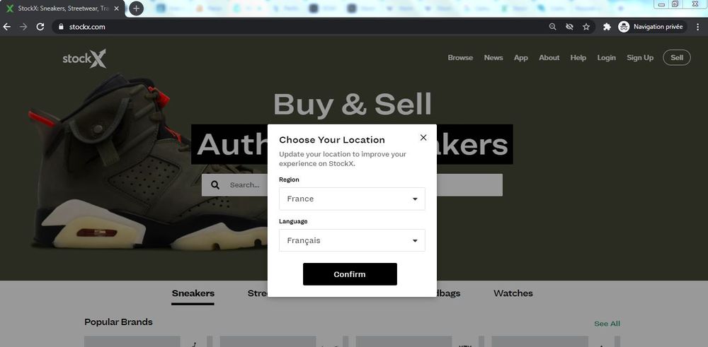 Stockx – marketplace d’achat et vente de sneakers neuves
